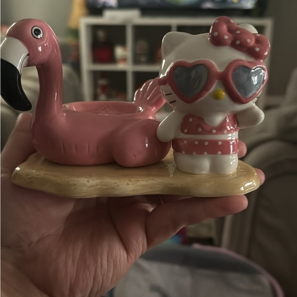 Art | Hello Kitty Pink Flamingo Tea Light Holder | Poshmark